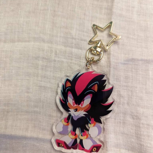 Sonic the Hedgehog and Shadow the Hedgehog Acrylic Keychains - Etsy