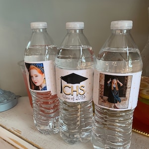 Graduation Party Water Bottle Labels Graduation Party Decorations High ...
