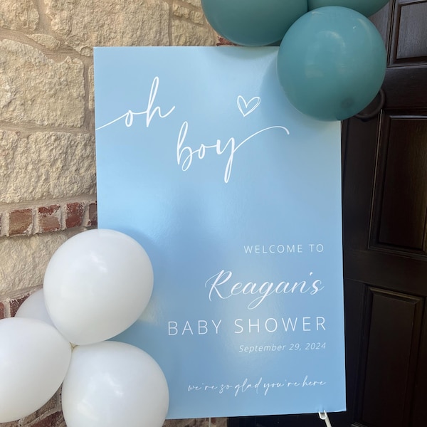 Editable Boy Baby Shower Invitation, Oh Boy Baby Shower Invite ...