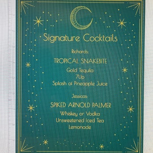 Art Deco Celestial Wedding Welcome Sign Template, Moon and Stars, PDF ...