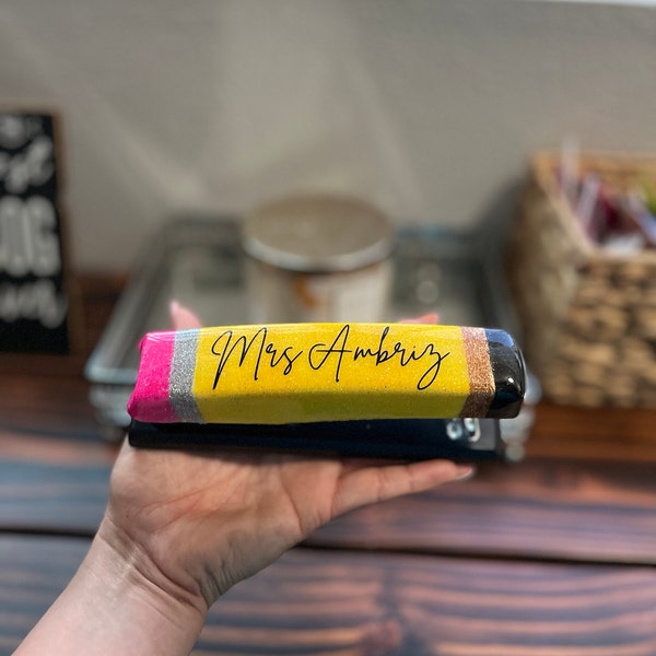 Personalized Stapler|teacher Stapler|pencil Stapler|glitter Stapler ...