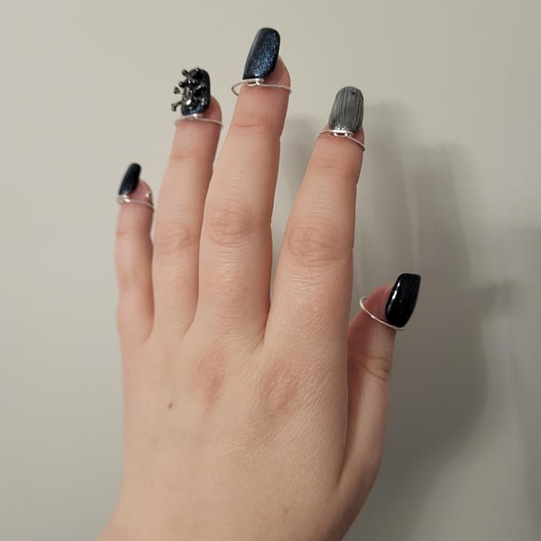 Wudu Nail Rings for Halal Nails, Adjustable and Reusable, Press on ...