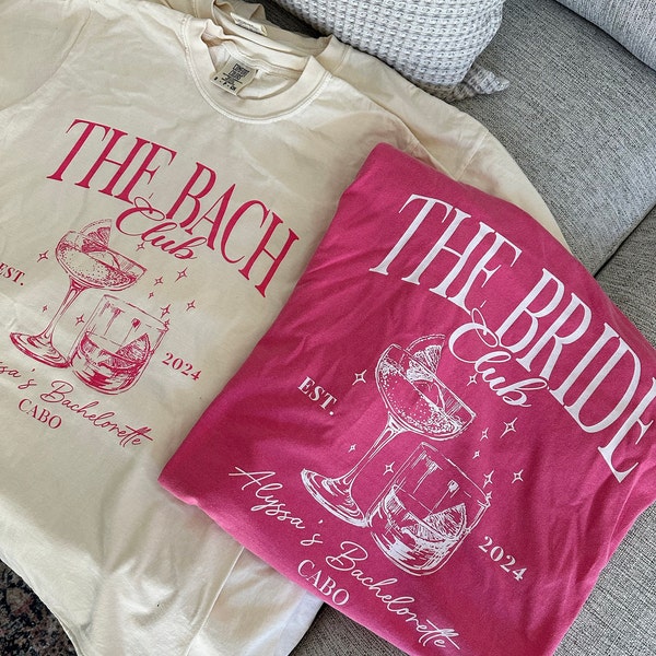 Custom Bachelorette Party Shirt, Luxury Bach, Bachelorette Merch ...