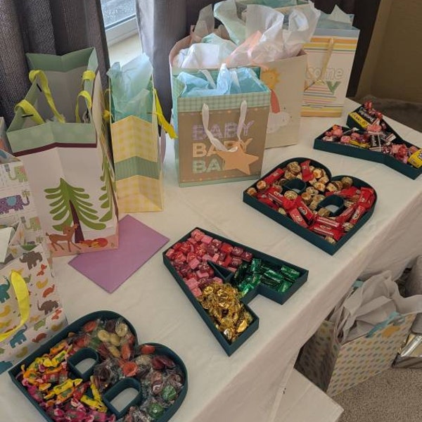 Custom Colored Reusable Fillable Letters Numbers Boxes Trays for ...