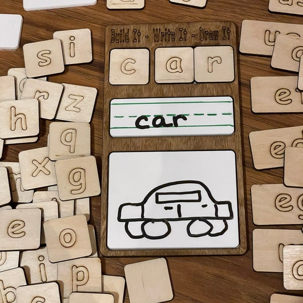 CVC Word Building Board (SVG Cut File) - Etsy