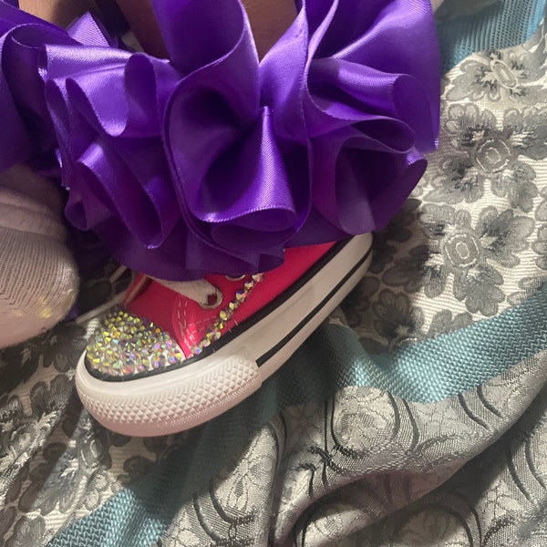 Girls Shocking Pink and Purple Ruffle Socks/toddler Ruffle Socks. Tutu ...