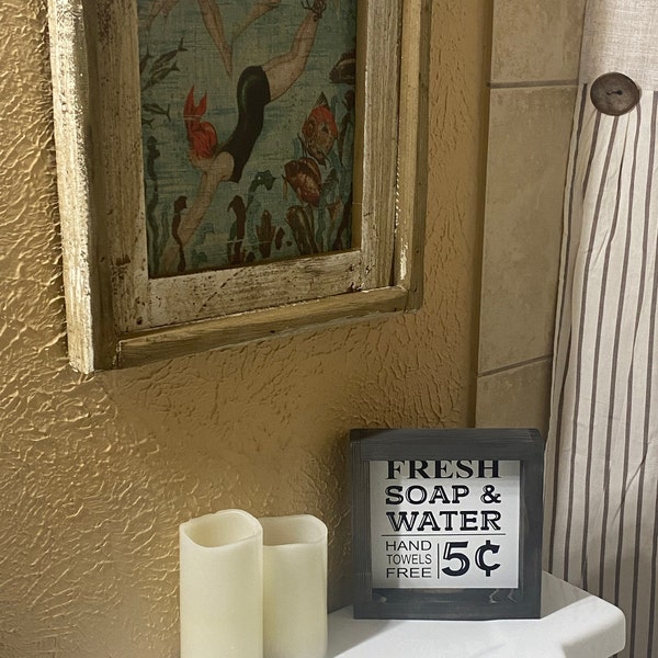 Bathroom Sign, Farmhouse Bathroom Decor, Bathroom Wall Decor - Etsy