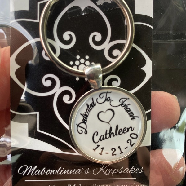 Personalized JW Baptism Gift Keychain "dedicated to Jehovah" Quote With ...