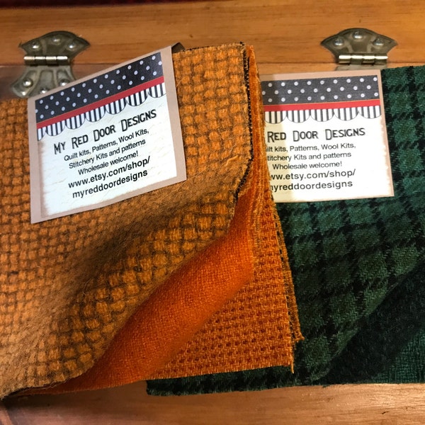 Primitive Gatherings Hand Dyed Wool Fall (squash) Charm Pack 10 5-inch ...