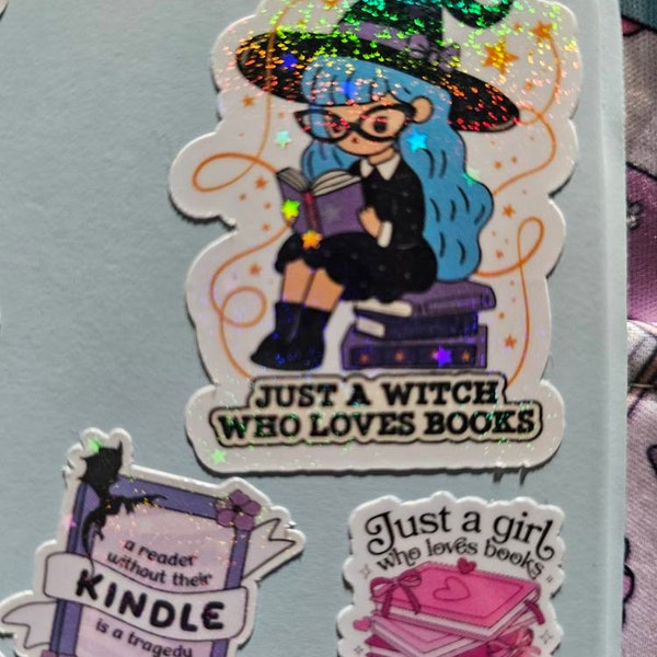 Cute Bookish Fridge Vinyl Sticker, Funny Bookish Sticker, Book Lover ...