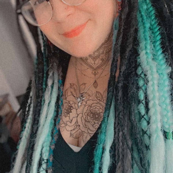 Natural Look Synthetic Double Ended Dreadlocks + Braids Loose Ends ...