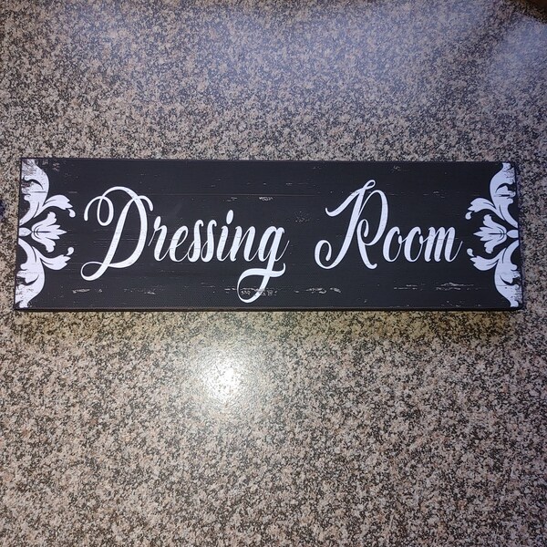 Dressing Room Sign Changing Rooms Wedding Tailor Hand Crafted Print on ...