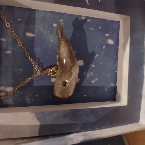 Sperm Whale Necklace | Handcrafted Porcelain Jewelry | Camp Hollow ...