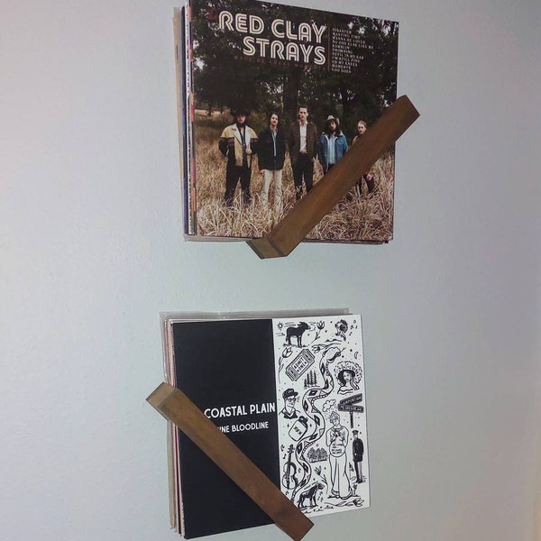 Handmade Hardwood Vinyl Record Storage Display Rack, Free Shipping ...