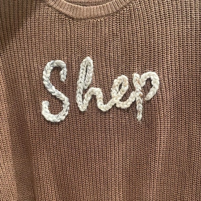 Cream Kids/baby Sweater, 3-6 MONTHS, Pumpkin Spice Hand Embroidered ...