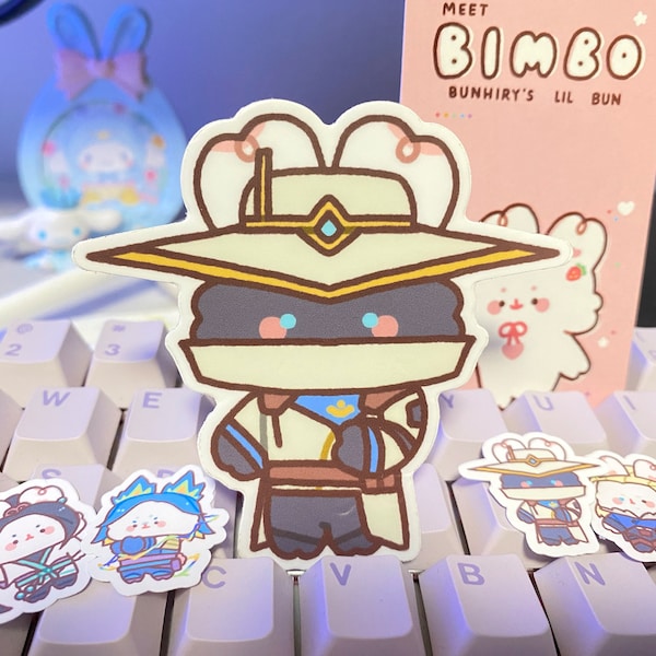 Valorant Agents Bunny Vinyl Stickers | Jett Reyna Raze Phoenix Neon ...