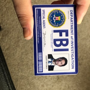 Supernatural FBI Prob ID Badge With Bobby Singer AKA Agent - Etsy