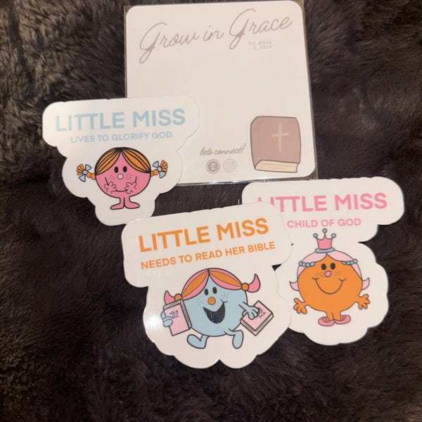 Little Miss Child of God Sticker, Little Miss Sticker, Jesus Sticker ...