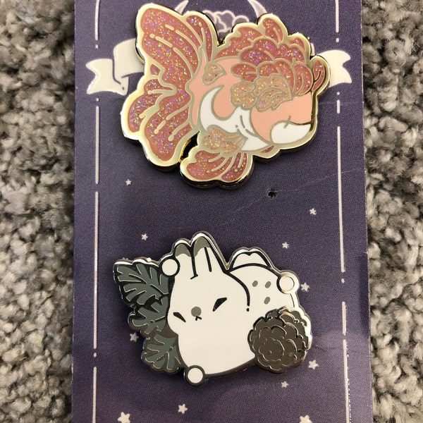 Snow Bunny Pin - Etsy