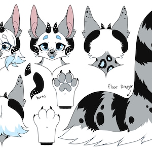 Custom Fursuit Partial Reference Sheet Commissions NOT FURSUITS - Etsy