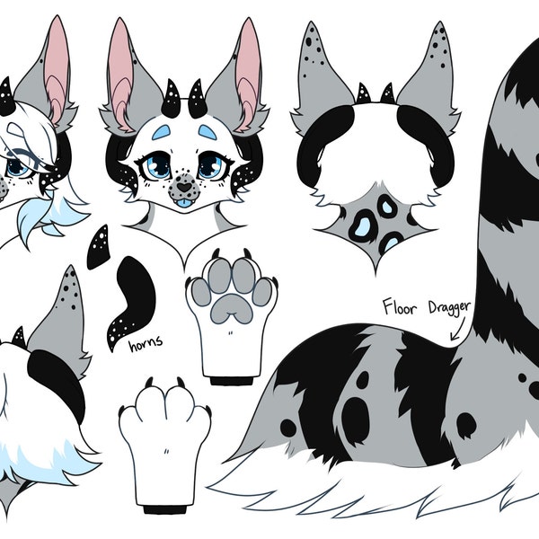 Custom Fursuit Partial Reference Sheet Commissions (NOT FURSUITS) - Etsy