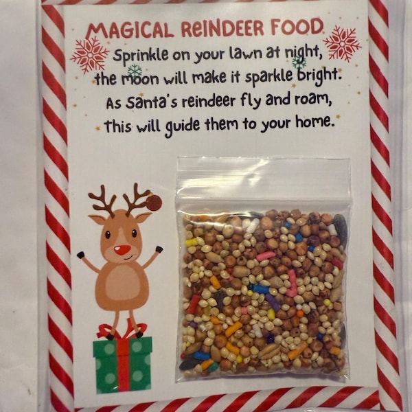 Personalized Magic Reindeer Food • Stocking Stuffers for Kids Gifts ...