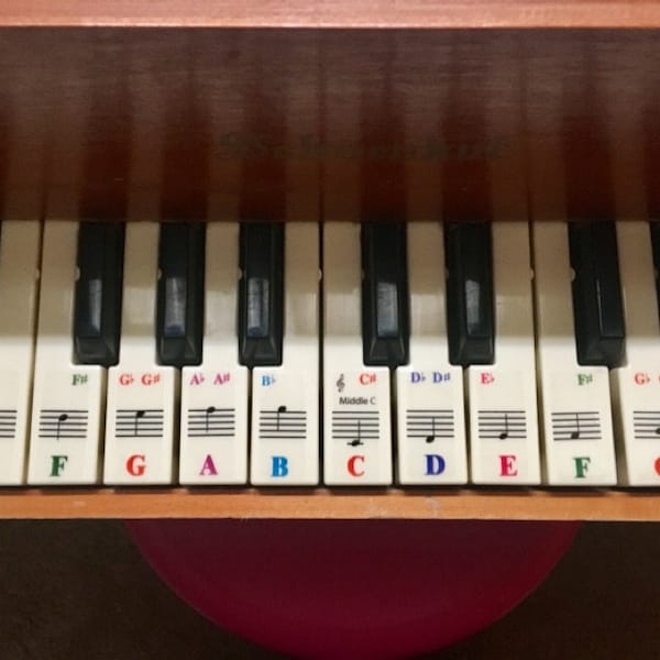 Piano Sticker for 61 Key Keyboards – Transparent and Removable - Etsy