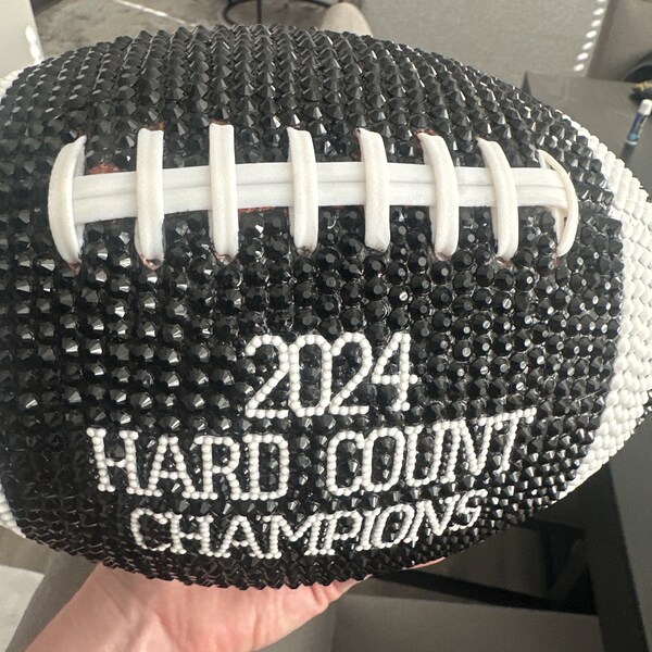 Custom Bling Football | Rhinestone Football | Personalized Football - Etsy
