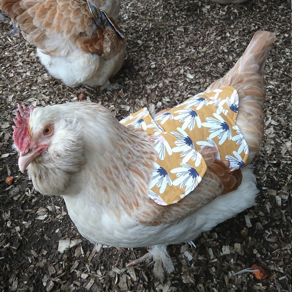 Hen Saddle, Chicken Apron Tail Guard PDF Pattern Make Your Own INCLUDES ...
