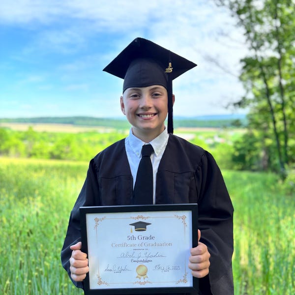 Fifth Grade Graduation Diploma Certificate Gold Class of 2025 ...