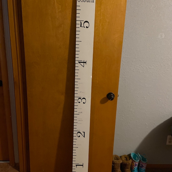 DIY Growth Ruler Chart Decal Kit / Growth Ruler Decals With Birth Stats ...