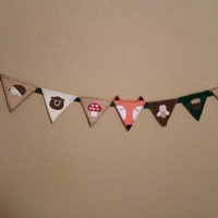 Woodland Nursery Bunting Banner Decor Sewing Pattern, DIY Woodland ...