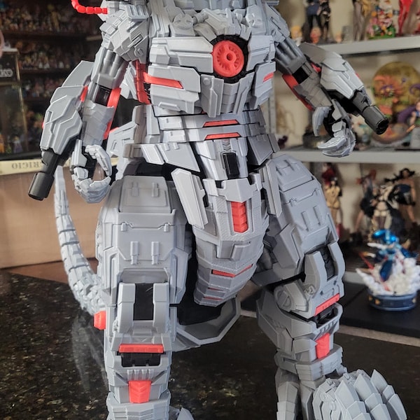 Mechagodzilla Articulated 3D Printed (USA) - Etsy