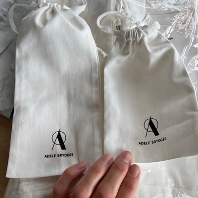 50 Custom Cotton Drawstring Pouch Personalized LOGO Printed - Etsy