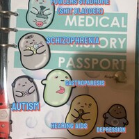 Stoma/ileostomy Bean Sticker 5cm Gloss Sticker Chronic - Etsy Canada