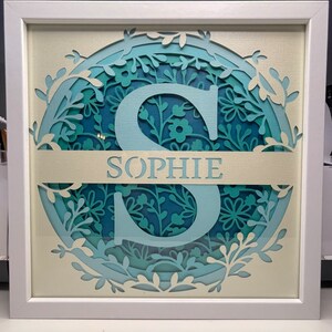 3D Custom Name Shadow Box Boho Rainbow Svg Layered Paper - Etsy Canada