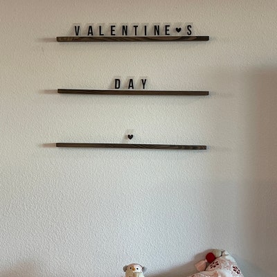 Large Letter Ledge 40 Letter Ledges With Acrylic Letter & Number Pack ...