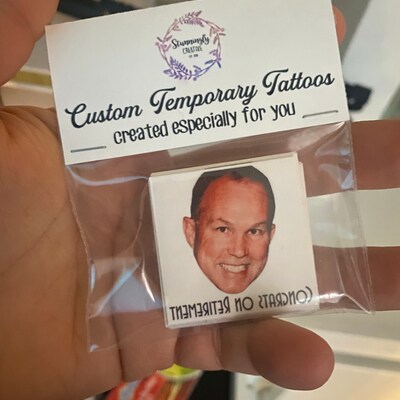 Temporary Tattoos Custom, Custom Tattoos, Custom Face Tattoos, Photo ...