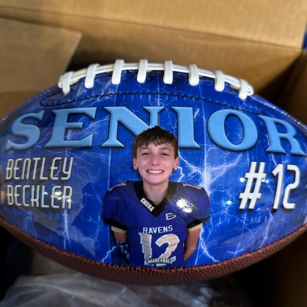 Custom Photo Football | Personalized Team Gift - Etsy