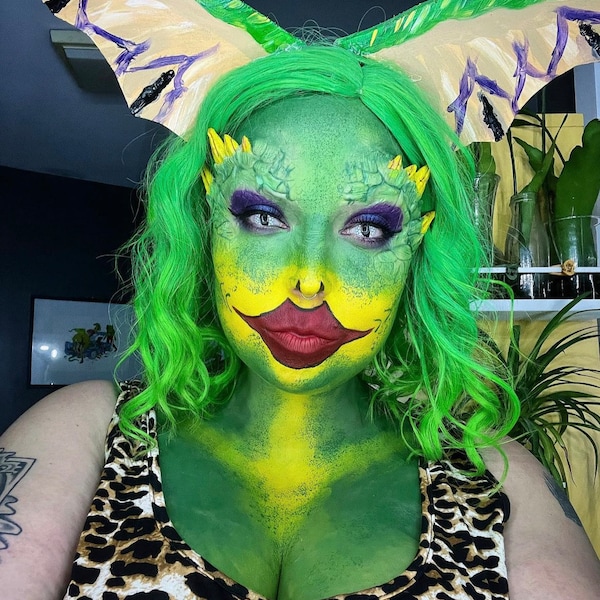 Dragon/scales/lizard Prosthetic, 2 Sides, Mask, SFX Makeup, Silicone ...