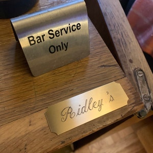 1x3 Custom Engraved Notch Corner Brass Plate Picture Plaque - Etsy