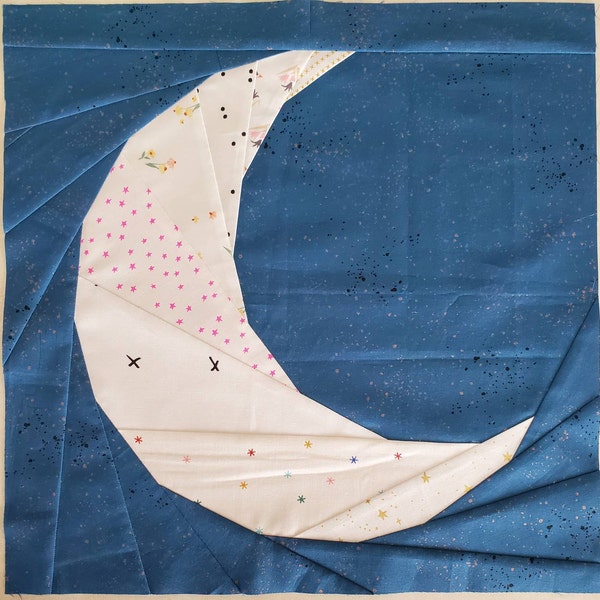 Moon Foundation Paper Piecing Pattern - Etsy