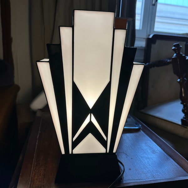 Art Deco Tiffany Stained Glass Lamp 1925 B.N. - Etsy