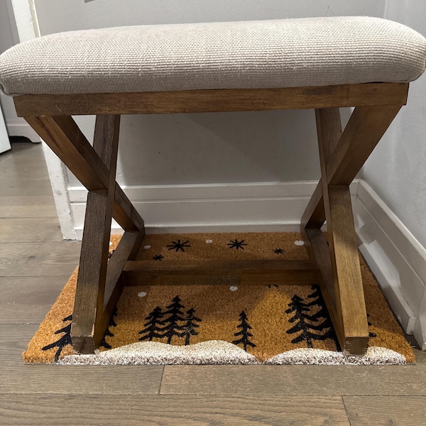 Winter Doormat Coir, Christmas Doormat Snowflakes, Christmas Decor for ...