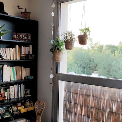 Straw Hanging Pot Cover - Etsy