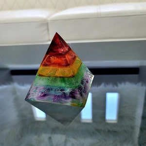 Pink Glitter Resin Pyramid - Etsy