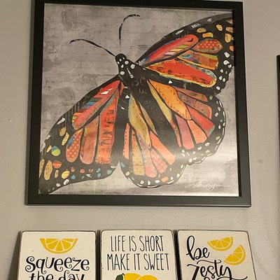 Whimsical Collage Flower Pot Still Life Fine Art Wall Decor Print for ...