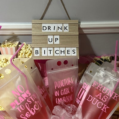 Reusable Drink Pouches With Straw / Custom Drink Pouches / Drink Pouch ...