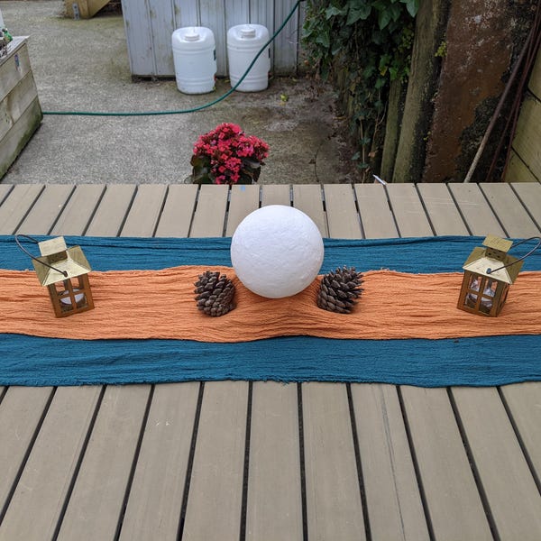 Terracotta Boho Wedding Cheesecloth Table Runner Wedding Arch Tape ...