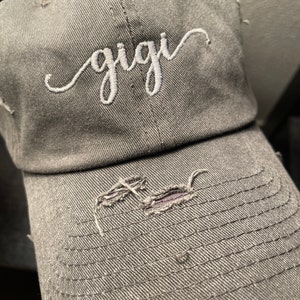 Monogram Hat Offset to Side Personalized Hat Ladies | Etsy